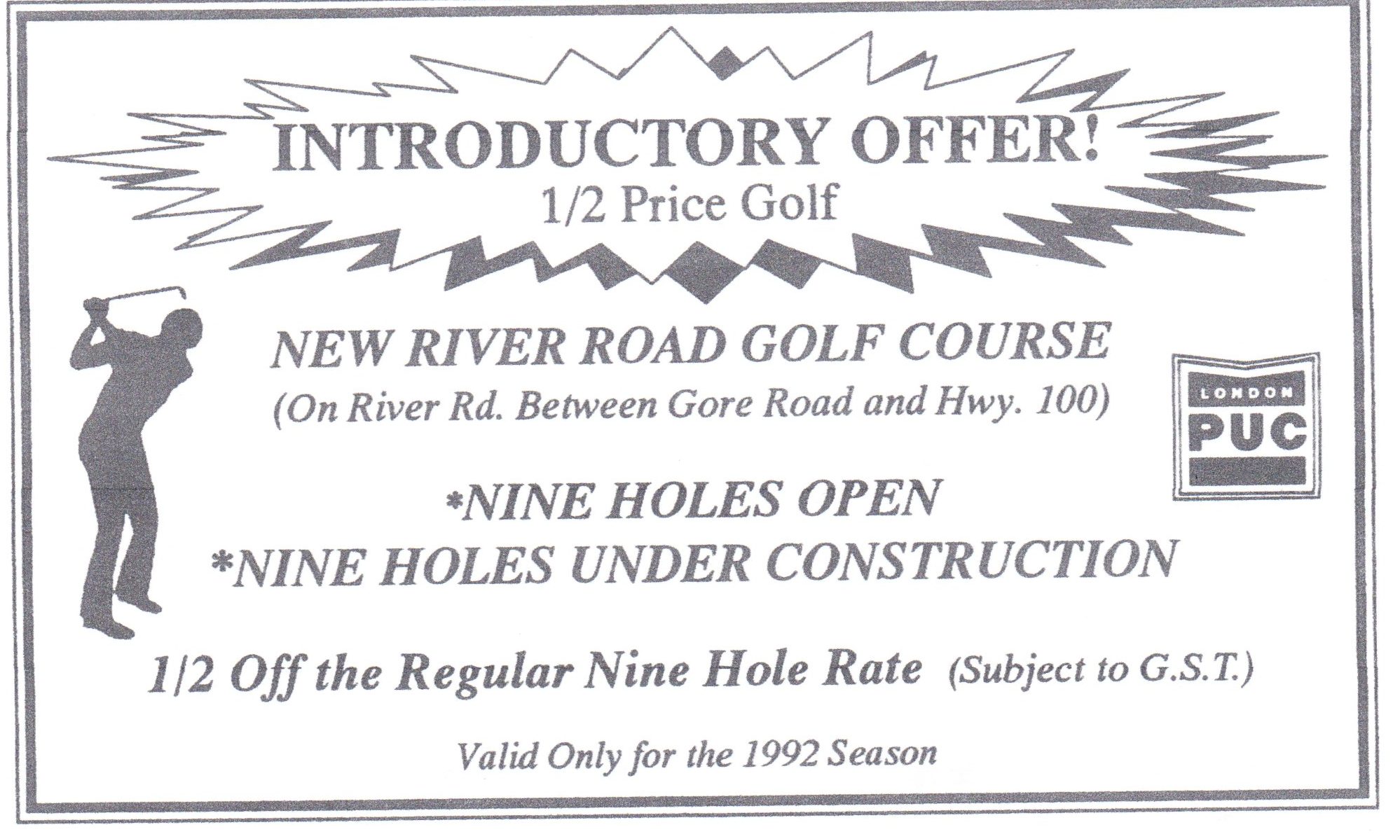 River Road Golf Course 1992-present | London & Area Golf History